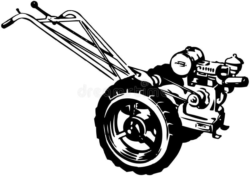 Tiller stock vector. Illustration of machinery, graphics - 42094192