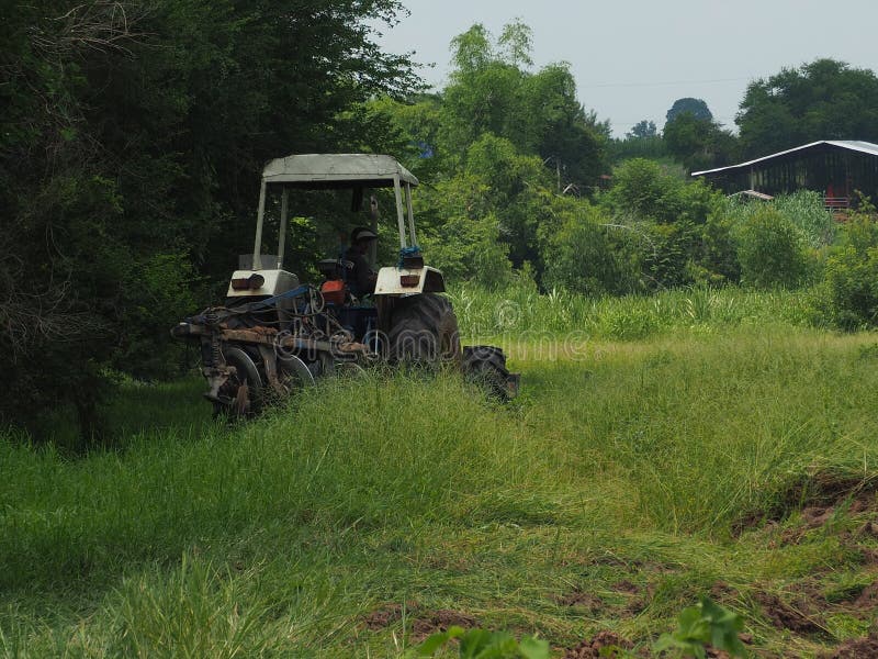 Tilling for Prepare Soil Cultivation. Stock Image - Image of seed ...