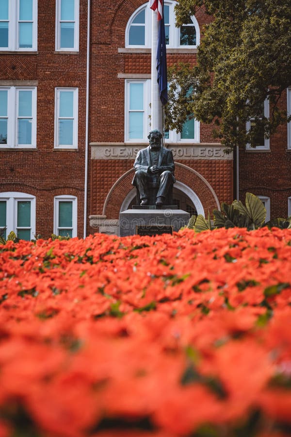 Tillman Hall in Clemson, SC in the Fall Stock Photo - Image of hall ...