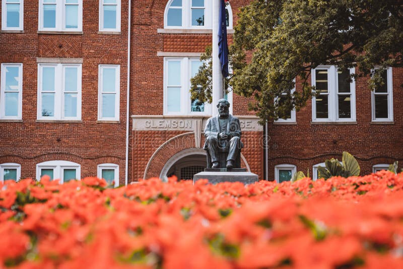 Tillman Hall in Clemson, SC in the Fall Stock Image - Image of clemsons ...