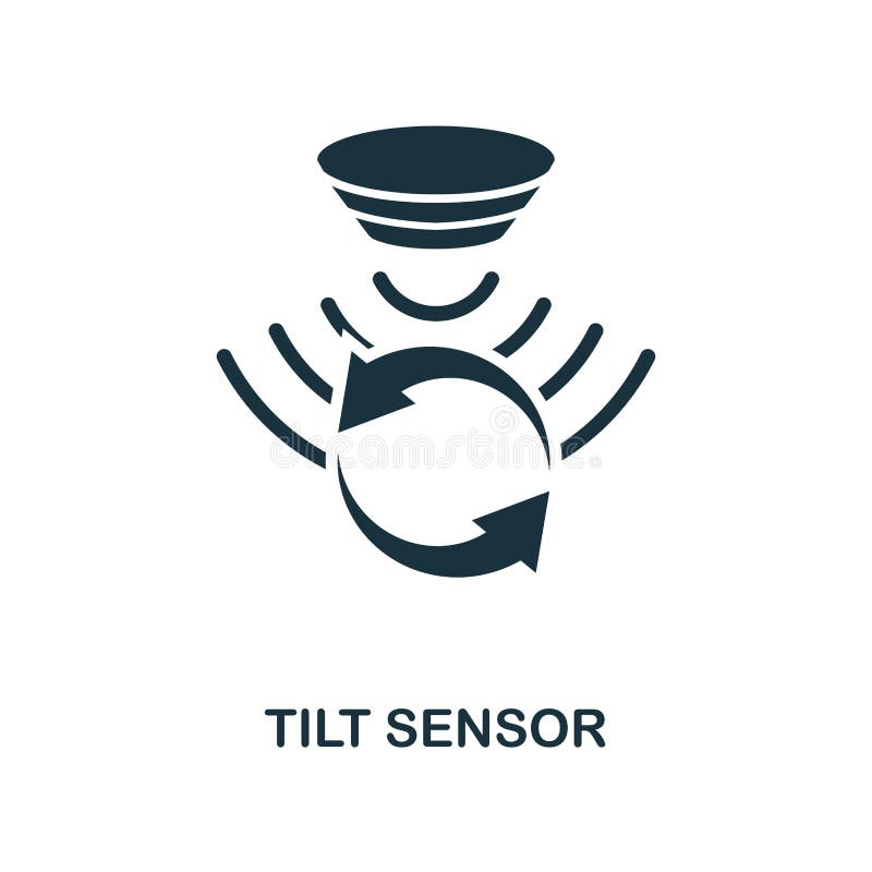 Tilt Sensor Icon. Simple Element from Sensors Icons Collection Stock Illustration - Illustration ...