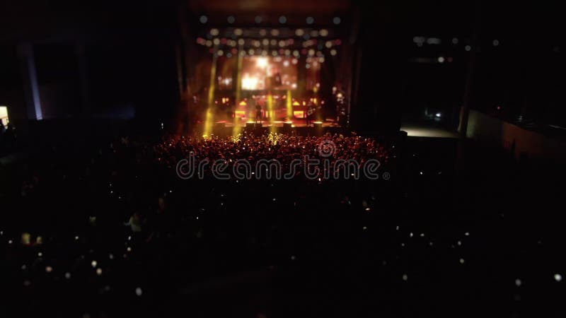 Crowd on Night Celebration Concert Stock Video - Video of party, music ...