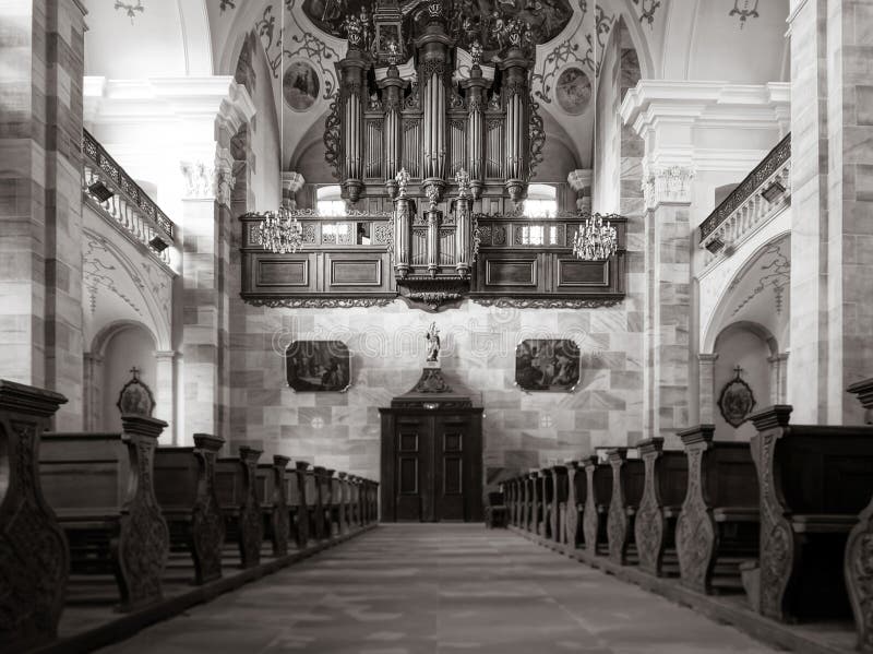 Tilt-shift Perspective View Inside Church Editorial Photography - Image ...