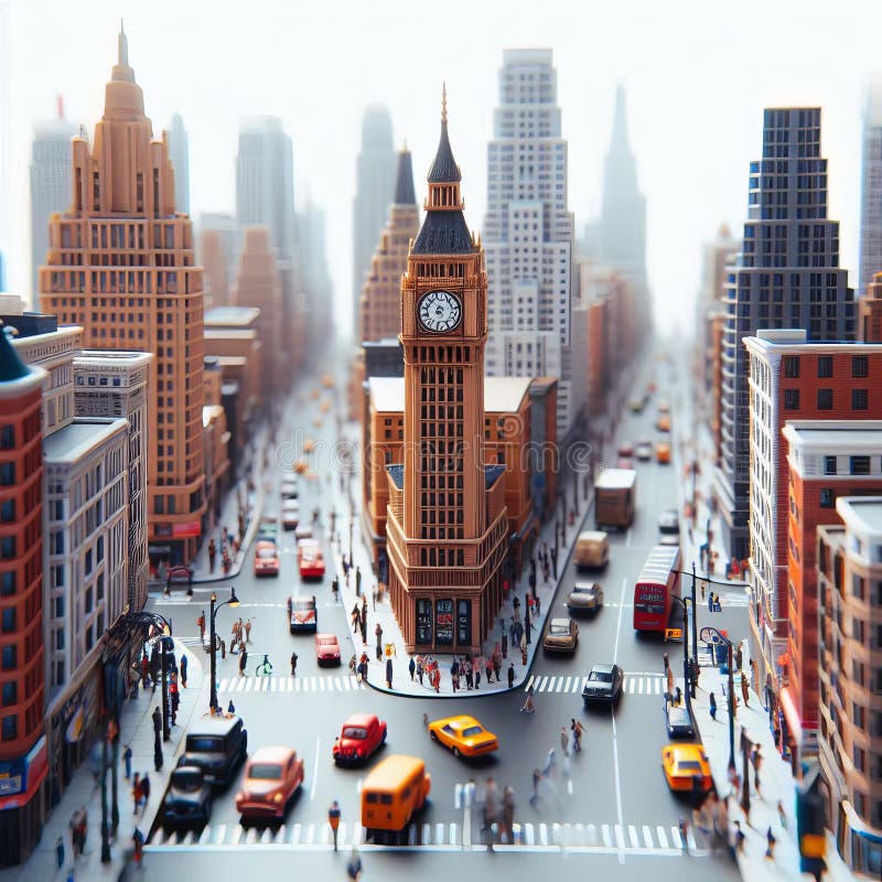 Tilt Shift a Technique that Simulates a Shallow Depth of Field Stock ...