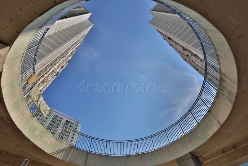 Tilt Up Angle of the Building at Hk Stock Photo - Image of hongkong ...