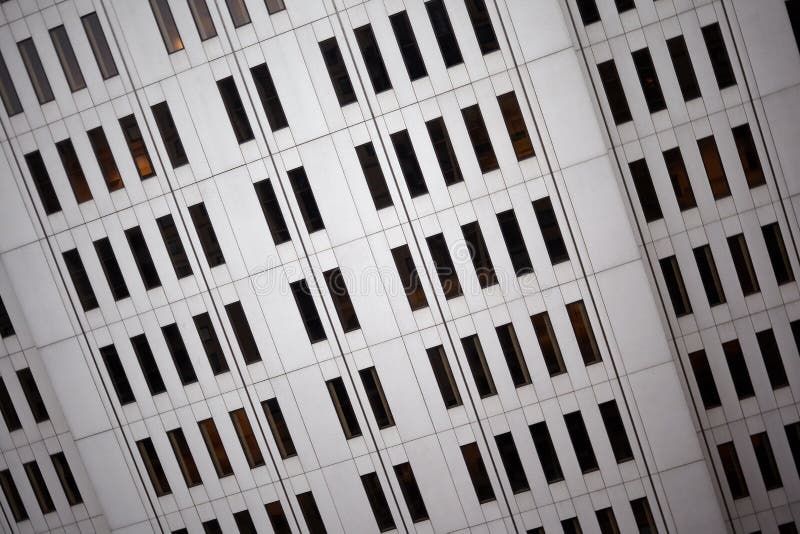 Tilted Angle View of a Commercial Building Stock Photo - Image of ...