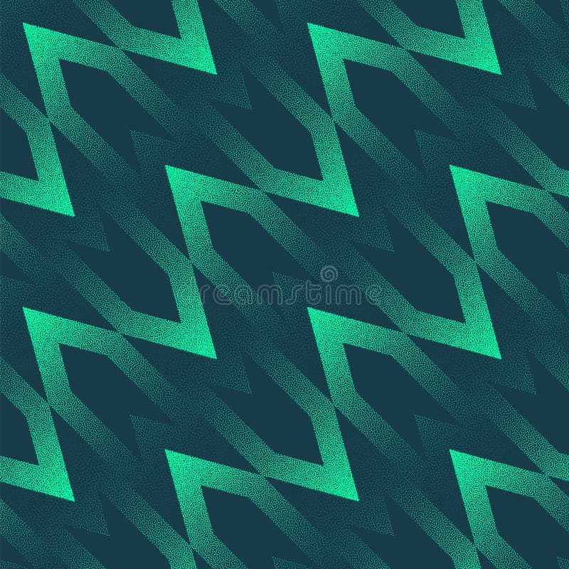 Tilted Dynamic Structure Seamless Pattern Trendy Vector Turquoise ...
