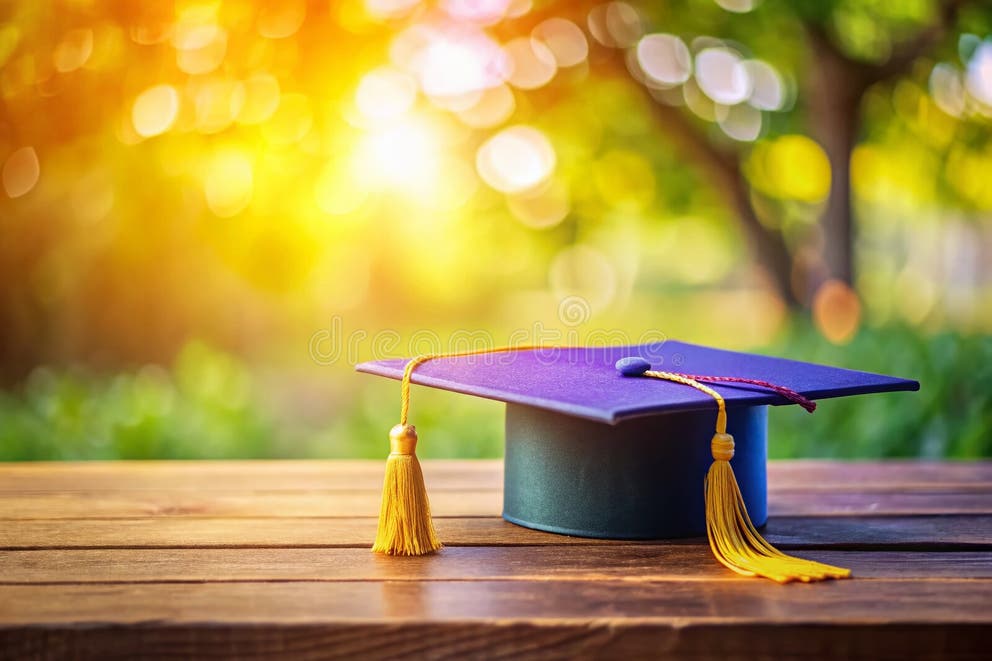 A Tilted Graduation Cap Representing Academic Success Future ...
