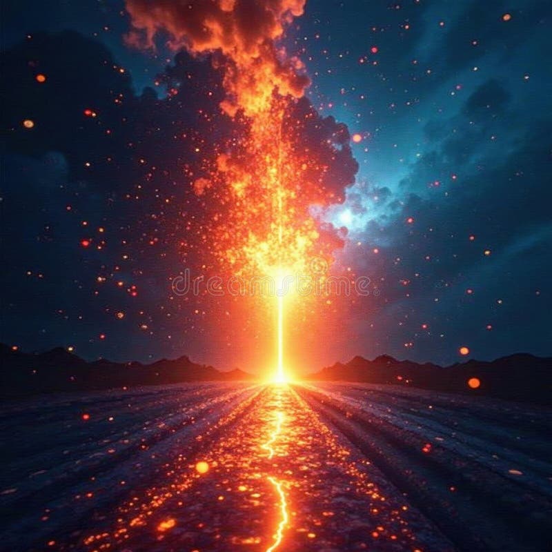 Tilted Light Explosion, Revealing a Clear Path Forward , Cosmos, Bright ...