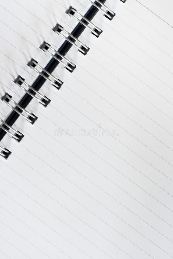 Tilted Ring Binded Notebook Stock Photo - Image of binder, notebook ...