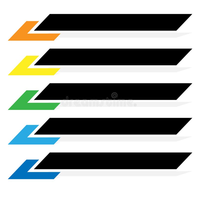 Tilted, Skew, Dynamic Rectangular Banner, Plaque, Button Shape with ...