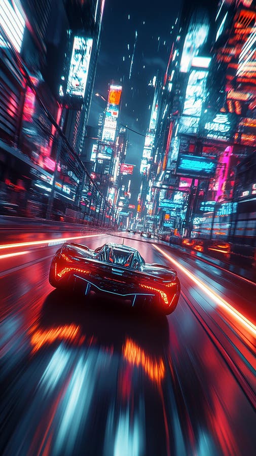 Mobile Racing Game Displayed on a Tilted Smartphone with Immersive 3D ...