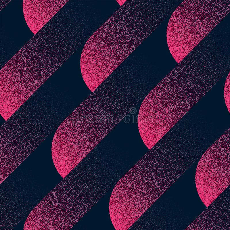 Tilted Stripes Mod Seamless Pattern Trendy Vector Pink Black Abstract ...