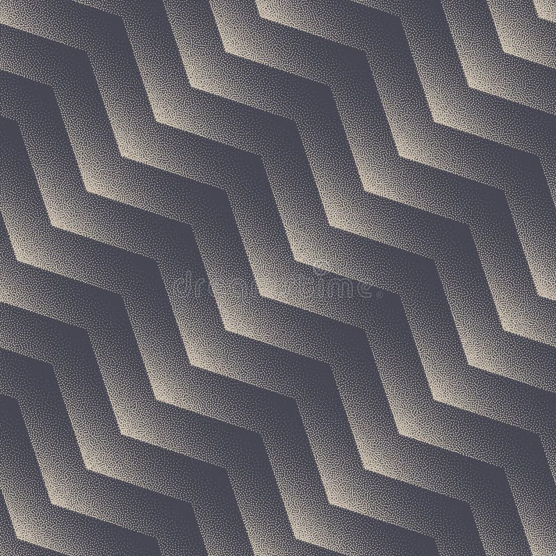 Tilted Zigzag Parallel Lines Strict Seamless Pattern Vector Abstract ...