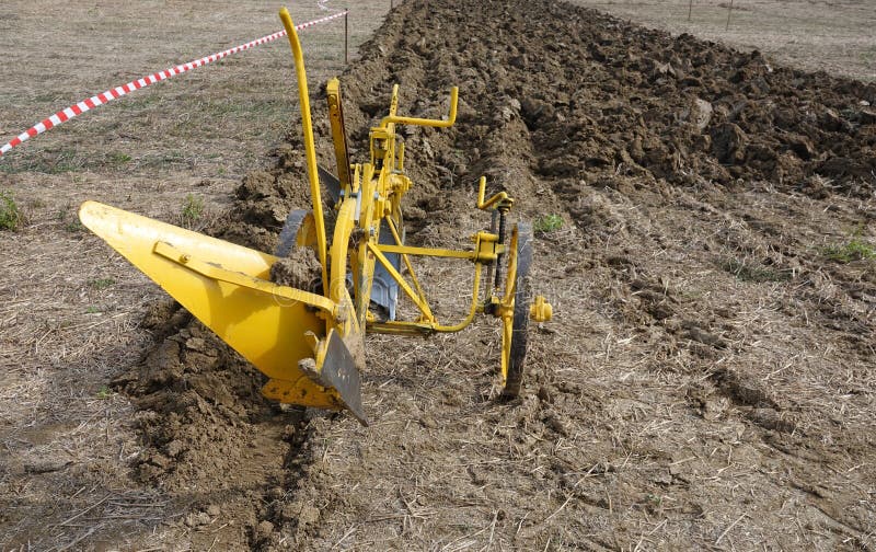 Tilting Plow for Agriculture Work for Return Soil Stock Image - Image ...