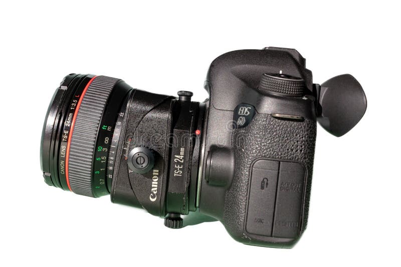 Tiltshift Camera Lens Demonstrating the Tilt Feature that is Renowned ...