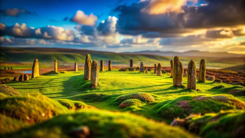 A TiltShift Perspective on the Orkney Islands Ring of Brodgar Stone ...