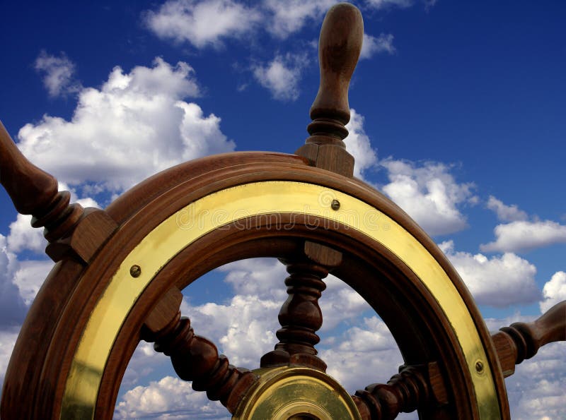 Timón de la nave. imagen de archivo. Imagen de mano, navegación - 10241507