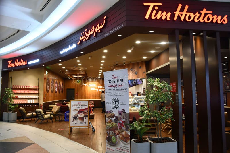 Tim Hortons at City Center Doha in Qatar Editorial Image - Image of ...