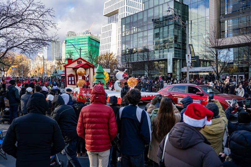 Tim Hortons Parade Float in Santa Claus Parade Toronto. Editorial Photo ...