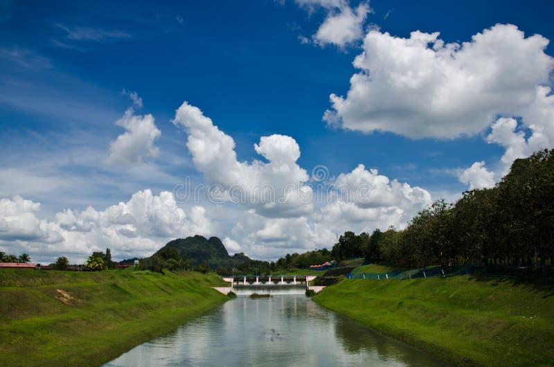 Timah Tasoh Dam stock image. Image of flow, nature, power - 23033549