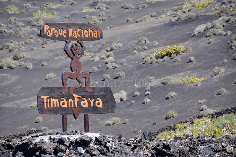 Lanzarote, Timanfaya National Park Stock Image - Image of timanfaya ...