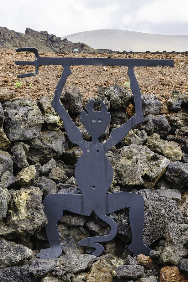 Timanfaya National Park. stock image. Image of outdoors - 52370729