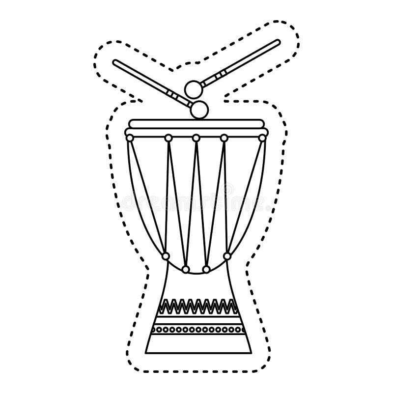 Timbal Tropical Instrument Icon Stock Illustration - Illustration of ...