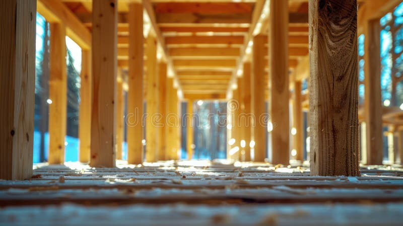 Timber Beam Installation Precise Alignment and Secure Fixing for ...