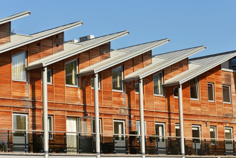 Timber Building stock photo. Image of flat, apartment - 66027594