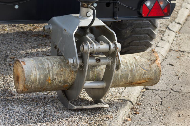 Timber in claw stock image. Image of metal, crane, cargo - 34237541