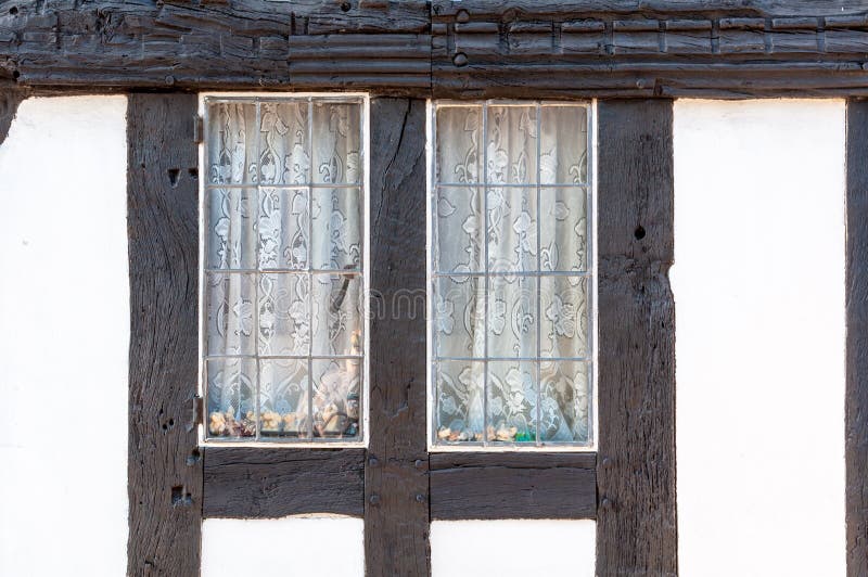 Timber Cottage Window Closeup Stock Photo - Image of rough, holes: 53854904