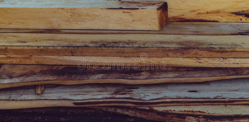 Wood that Has Been Cut for Processing Stock Image - Image of lemons ...