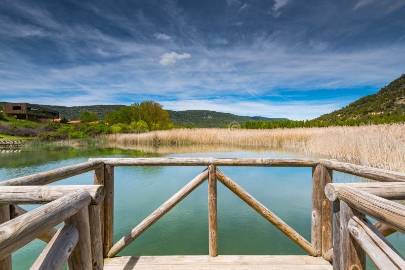 Timber Footpath in Lake Una,Spain Stock Photo - Image of sunlight, dawn ...