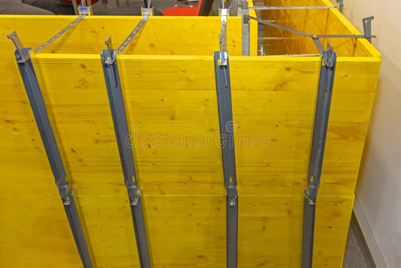 Timber Formwork Metal Frame Stock Photo - Image of balkans, wooden ...