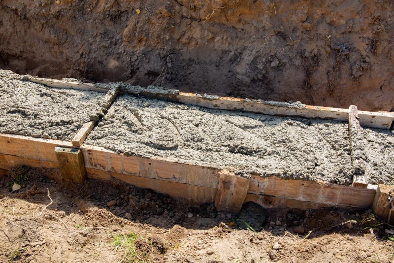 Timber Formwork with Metal Reinforcement with Pour Concrete and ...