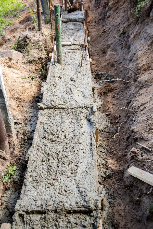 Timber Formwork with Metal Reinforcement with Pour Concrete and ...