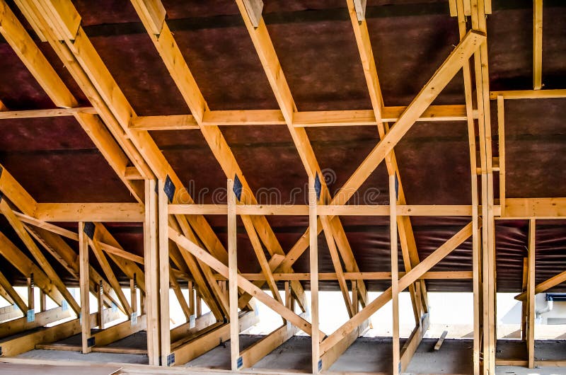 Timber Frame of Detached House Close-up Stock Photo - Image of english ...