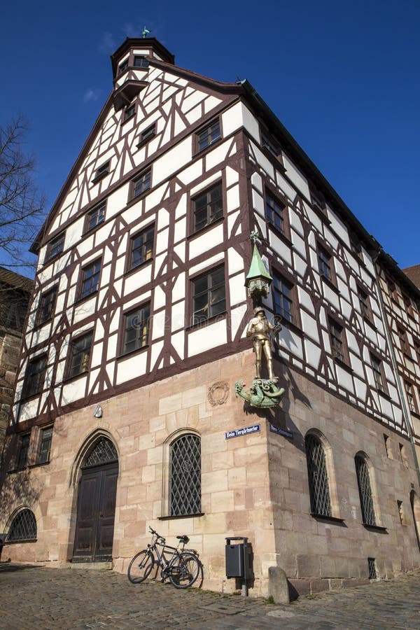 Timber-Framed Building in Nuremberg Editorial Stock Photo - Image of ...