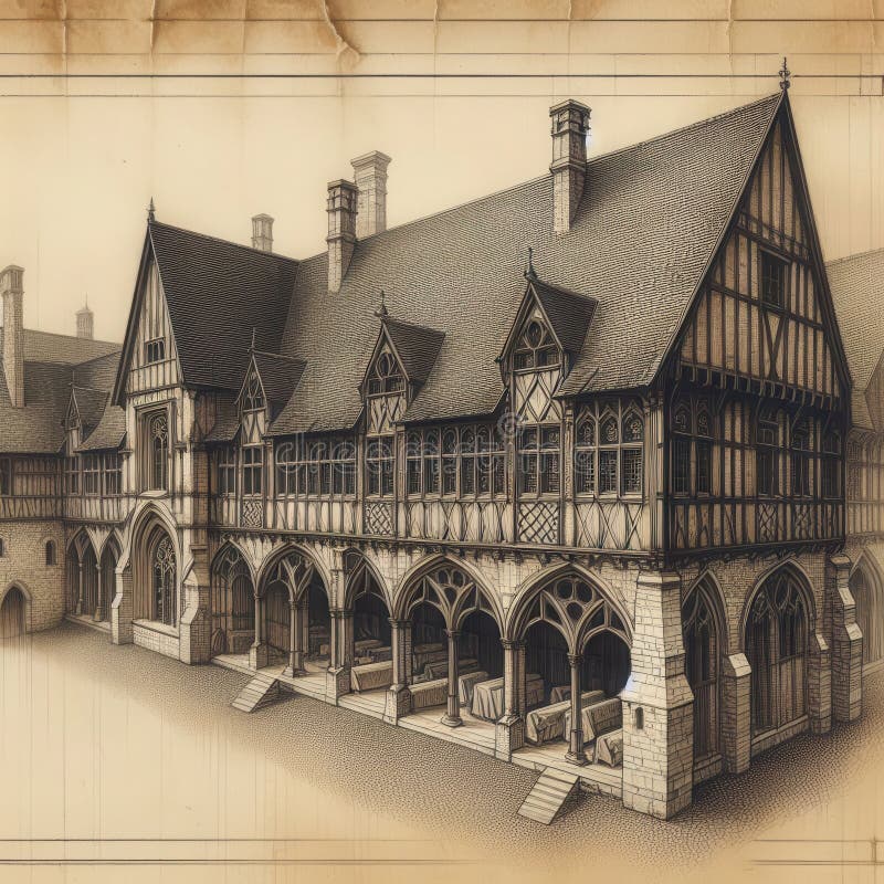 Colonnaded Walkways Stock Illustrations – 6 Colonnaded Walkways Stock ...