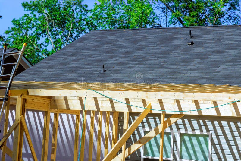 Timber Framing with Unfinished Ends during Remodeling a House Using ...