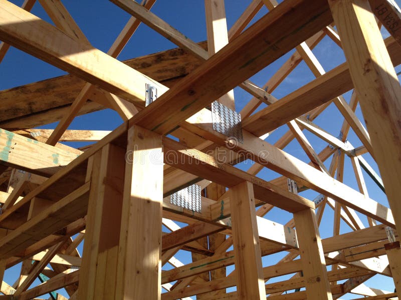 Timber house frame stock image. Image of nogging, lumber - 63617147
