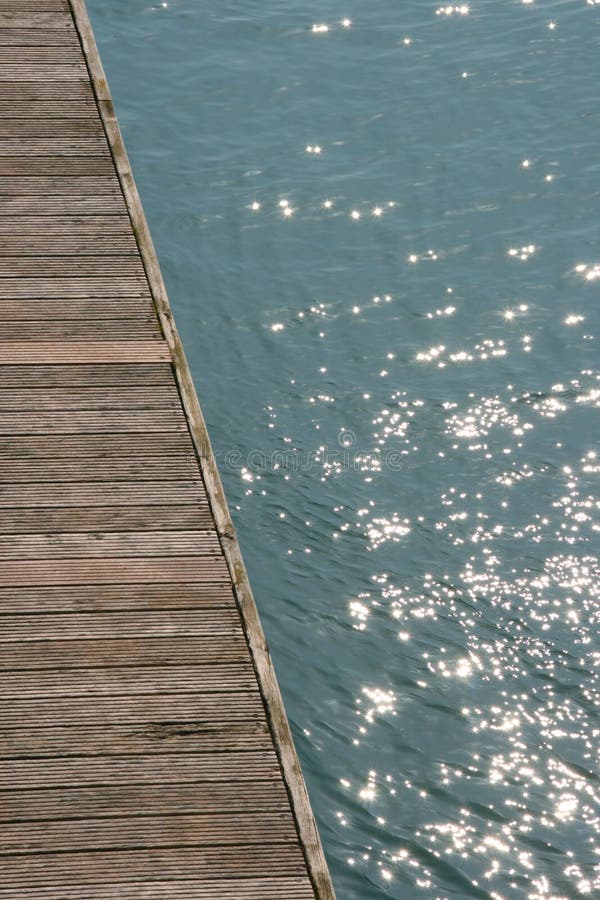 Timber jetty stock image. Image of wooden, walkway, sparkle - 5778319