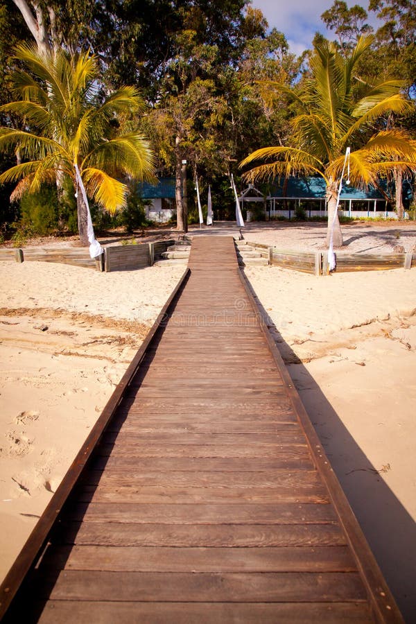 Jetty or Walkway Cement Bridge Extends into the Sea . Stock Photo ...