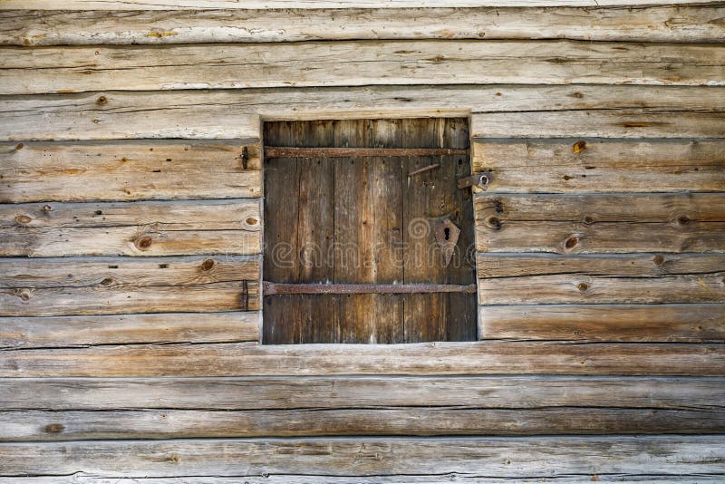 Timber Made Hatch in a Wooden Wall Stock Photo - Image of hatch, timber ...
