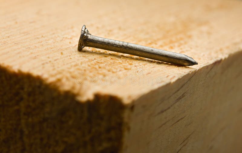 Timber and nail stock image. Image of closeup, industry - 16726809