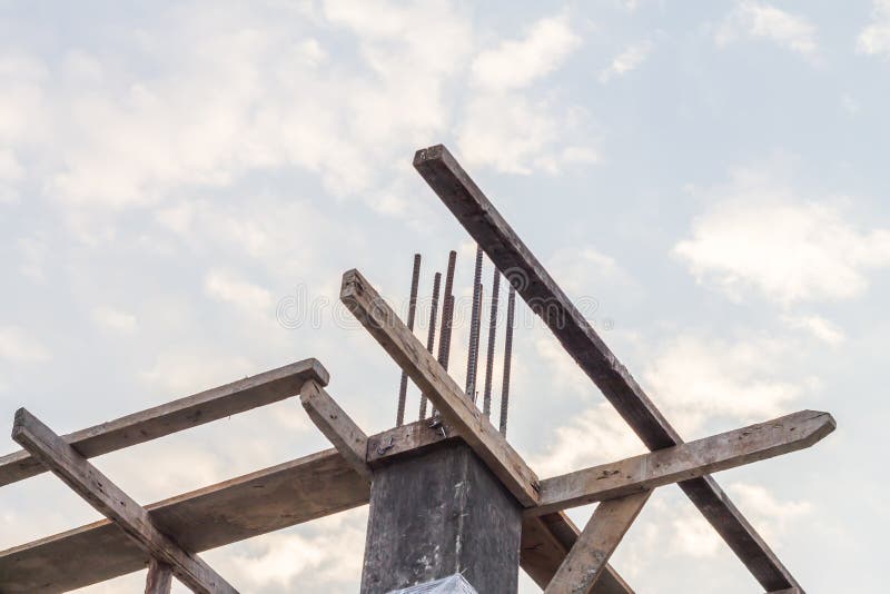Timber Prop for Improvement Home Stock Image - Image of framework ...