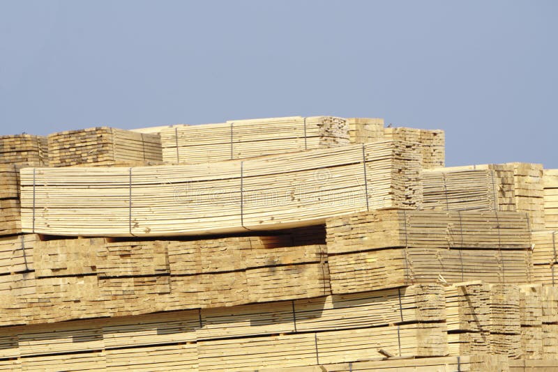 Timber is Ready for Shipping at a Dock, Island, Stock Photo - Image of ...