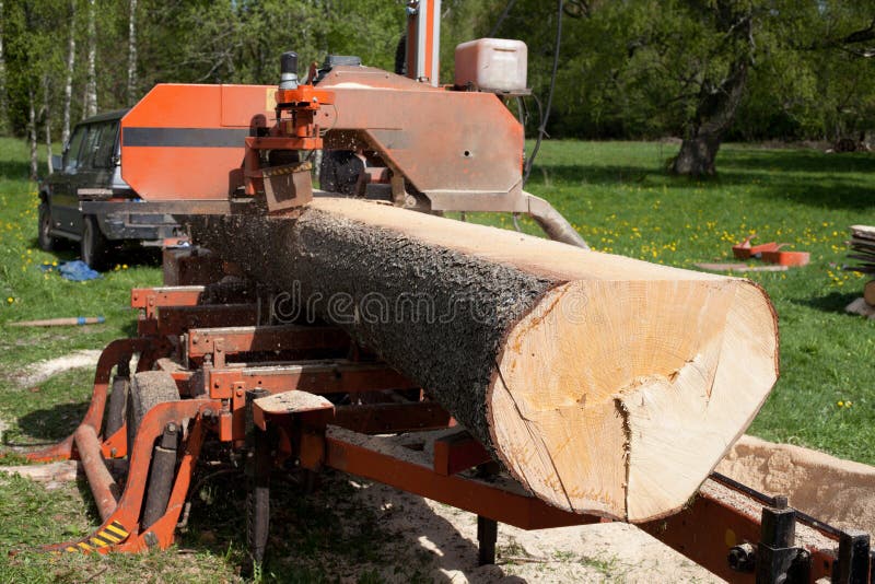 Timber Sawing stock image. Image of industry, lumber - 27643215