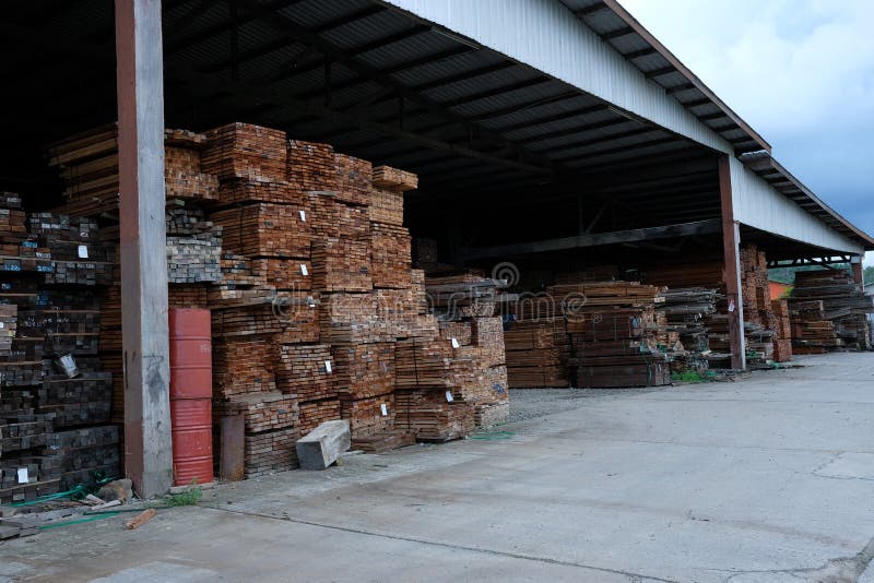 Timber on the shelf stock image. Image of hardwood, forestry - 185721153